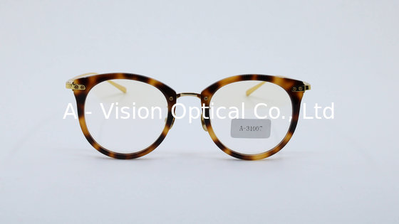 Fashion retro round Eyeglasses for Ladies Daily Eyewear accetate metal eye care frame new inspired supplier