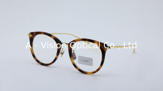 Fashion retro round Eyeglasses for Ladies Daily Eyewear accetate metal eye care frame new inspired supplier
