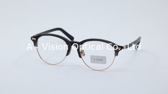 Trendy Round Women Men Eyeglasses Unisex Eyewear frame acetate metal combination new design 2019 supplier