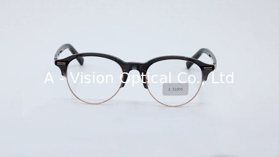 Trendy Round Women Men Eyeglasses Unisex Eyewear frame acetate metal combination new design 2019 supplier