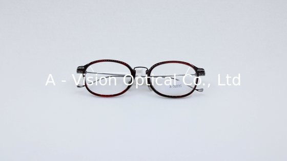 Retro small square Frame handmade acetate eyeglasses anti blue computer Eye care qith metal temples supplier