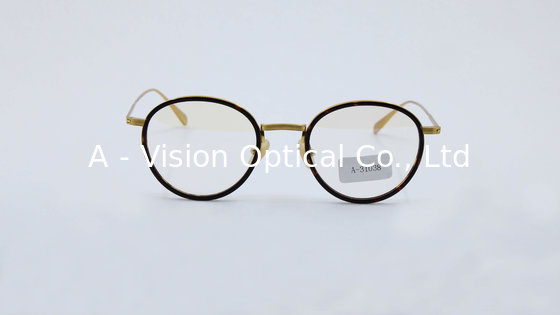 Titanium Acetate Full Frame Flexible Business Glasses Frame With Clear Lens outdoor Fashion Vintage Untralight eyeglass supplier