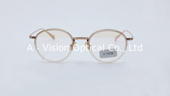 Titanium Acetate Full Frame Flexible Business Glasses Frame With Clear Lens outdoor Fashion Vintage Untralight eyeglass supplier