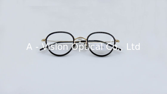 Round Optical Eyewear Non-prescription Eyeglasses Frame Vintage Eyeglasses Clear Lens for Women and Men supplier