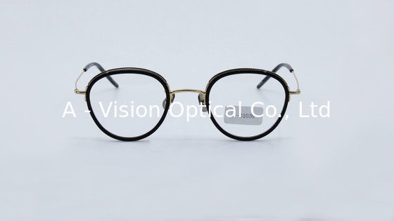 Round Optical Eyewear Non-prescription Eyeglasses Frame Vintage Eyeglasses Clear Lens for Women and Men supplier