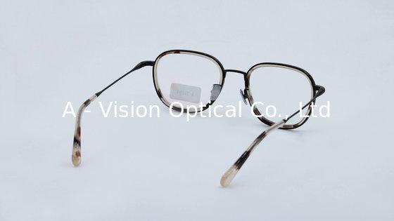 Vintage Plain Glasses Frame Non-Prescription Old Fashion Optical Frames Demi acetate handmade in high quality supplier
