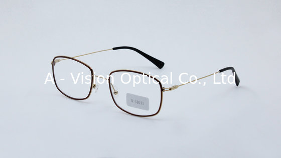 Retro Small Square Anti Blue Light Glasses Eye Protection Metal Optical  FrameUnisex eyeglasses supplier