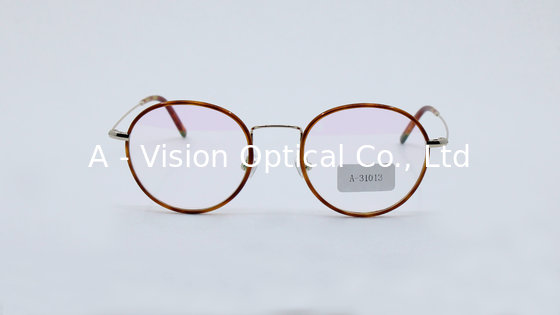 Fashion Women Men eyeglasses durable metal optical frames light weight Daily School Casual wear supplier
