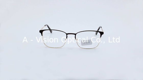 Retro metal Eyewear Square optical frames with flexible spring hinges new idea design hotsell supplier