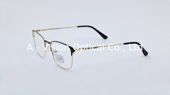 Retro metal Eyewear Square optical frames with flexible spring hinges new idea design hotsell supplier