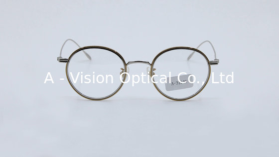 Two tone eyeglasses metal full rim optical frames fashion style for ladies and gentlemen 2019 supplier