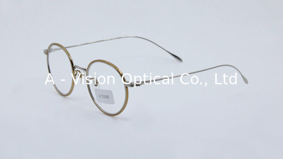 Two tone eyeglasses metal full rim optical frames fashion style for ladies and gentlemen 2019 supplier