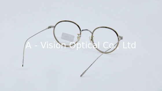 Two tone eyeglasses metal full rim optical frames fashion style for ladies and gentlemen 2019 supplier