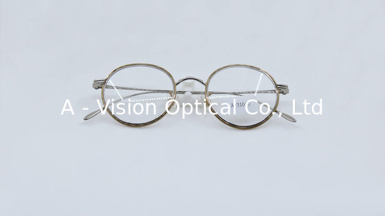 Two tone eyeglasses metal full rim optical frames fashion style for ladies and gentlemen 2019 supplier