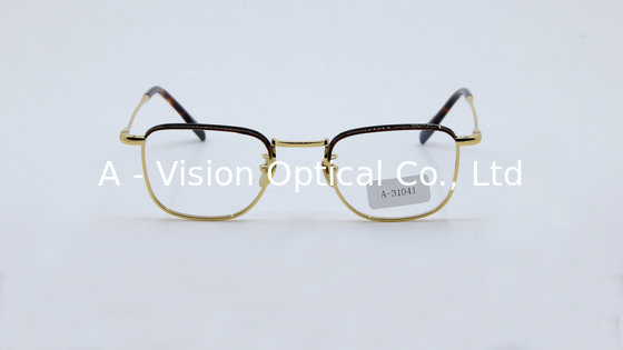 Unisex Square Retro style Metal Frame non-prescription Clear Lens Glass Vintage Glasses supplier