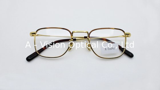 Unisex Square Retro style Metal Frame non-prescription Clear Lens Glass Vintage Glasses supplier