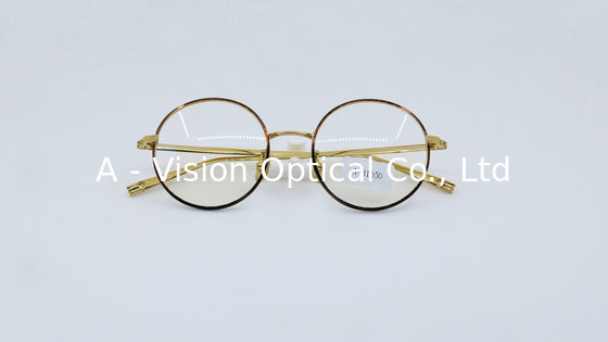 Fashion retro round eyewear frame for Women girls Daily school business with titanium temples ultralight supplier
