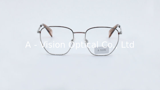 American Optical Eyewear 52mm Silver Frame durable metal eyegalss frame clear lens for Women girls supplier