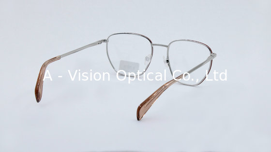 American Optical Eyewear 52mm Silver Frame durable metal eyegalss frame clear lens for Women girls supplier