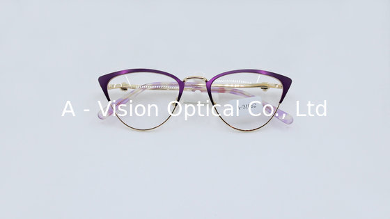 Fashion Designer Cat Eye Reading Glasses Spring Hinge Glasses for Readers Women metal structure clear lens glasses supplier