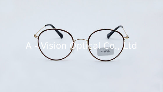 Metal Frame Round Eyeglasses Retro Metal Clear Lens Glasses Unisex eyewear Black Gold Silver Colors supplier