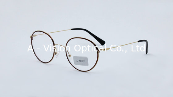 Metal Frame Round Eyeglasses Retro Metal Clear Lens Glasses Unisex eyewear Black Gold Silver Colors supplier