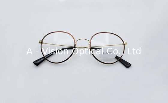 Metal Frame Round Eyeglasses Retro Metal Clear Lens Glasses Unisex eyewear Black Gold Silver Colors supplier