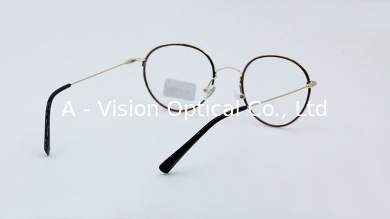 Metal Frame Round Eyeglasses Retro Metal Clear Lens Glasses Unisex eyewear Black Gold Silver Colors supplier