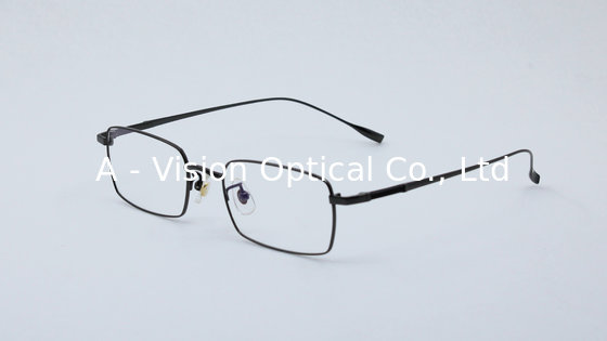 Mens Ofiice Business Eyeglasses Ultralight titanium Optical Frame Unisex non-prescription clear lens supplier