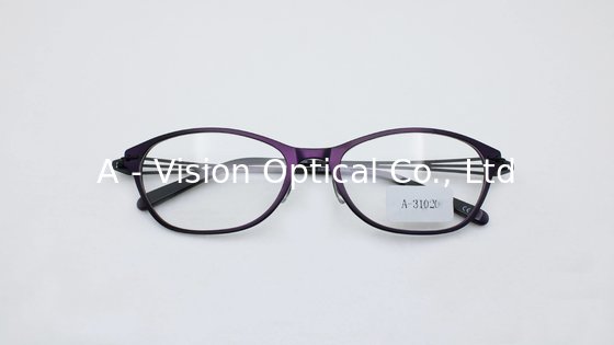 Vintage cateye optical frame pure titanium high end glasses olorful paper transfer reading glasses for Women Eyewear supplier