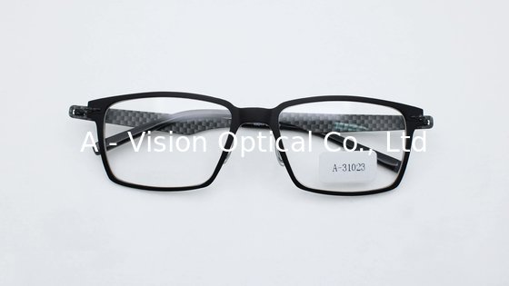 Unisex square classic eye glasses for reading anti blue non- prescription clear lens super light titanium eyegalss supplier
