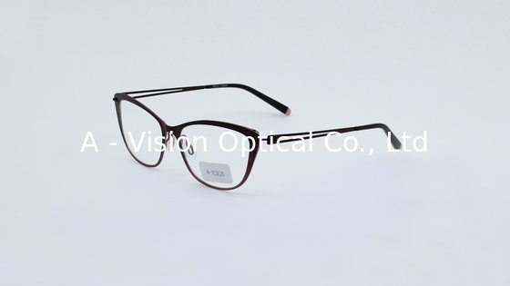 Matte titanium optical frame durable high quality computer reading daily eye glasses for Women fashion accessories supplier