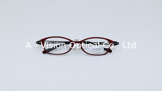 Fashion retro cateyes eyeglasses red party show frame titanium collection for Ladies with clear lens supplier