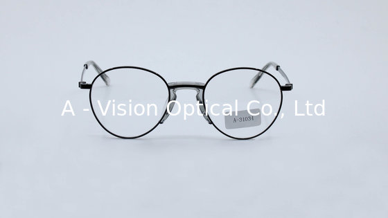 Creative designer 2019 super light titanium glass frame with acetate bridge new idea for Ladies and Gentlemen eyewear supplier
