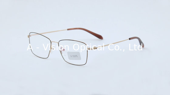 Metal durable optical frames Unisex eyeglass frame light weight anti blue clear lens computer reading glasses supplier