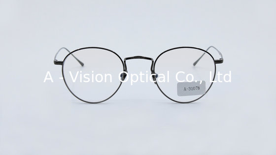 Fashion accessories eyewear for Women Men super light weight titanium glasses frames carved pattern supplier