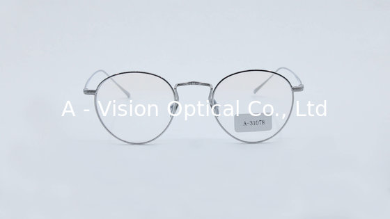 Fashion accessories eyewear for Women Men super light weight titanium glasses frames carved pattern supplier