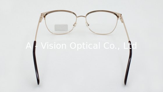 Big cateye Metal frame Eyewear Computer Reading Glasses Reduce Eyestrain Anti Blue Rays Unisex glasses frame supplier