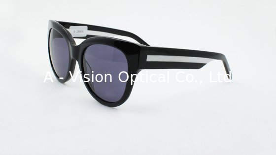 Black Celeb Cat Eye Women Ladies Sunglasses Oversized Retro Vintage Sunglasses Reflective lens UV 100% protection supplier