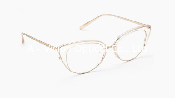 Pure Titanium Eyeglasses Classic Cat-eye Shape Women Girls Daily Wear Solid High quality Retro Style Optical Frames supplier
