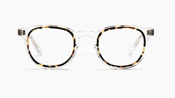 Handmade Acetate Eyeglasses Frame Double-acetate Inlay Design New Idea 2019 Unisex frame for Women Men Reading glasses supplier