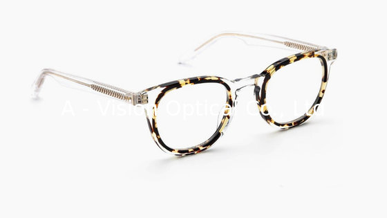 Handmade Acetate Eyeglasses Frame Double-acetate Inlay Design New Idea 2019 Unisex frame for Women Men Reading glasses supplier