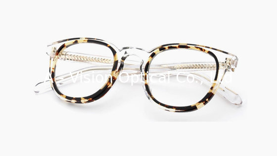Handmade Acetate Eyeglasses Frame Double-acetate Inlay Design New Idea 2019 Unisex frame for Women Men Reading glasses supplier