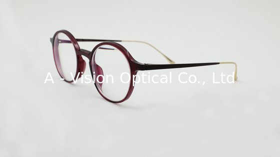 Pure Titanium small Round Prescription Eyeglasses retro style Frame 45-21-145 Clear Demo Lens eyes protection supplier
