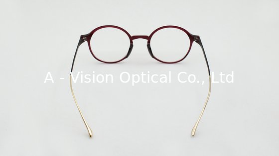 Pure Titanium small Round Prescription Eyeglasses retro style Frame 45-21-145 Clear Demo Lens eyes protection supplier
