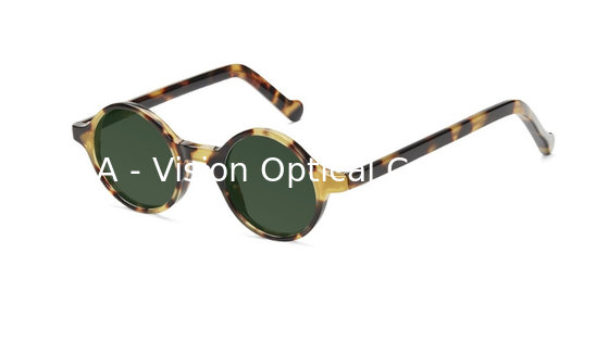 Vintage Round Sunglasses Women Polarized Lens Adjustable Acetate Retro Brand Designer Sunglasses for Women Men supplier
