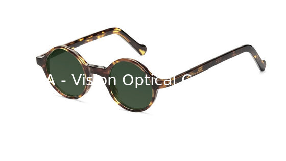 Vintage Round Sunglasses Women Polarized Lens Adjustable Acetate Retro Brand Designer Sunglasses for Women Men supplier
