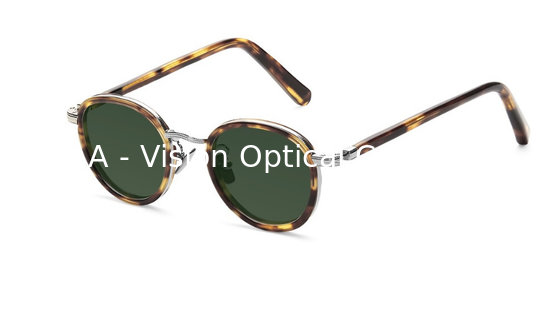 Retro Polarized Round Sunglasses for Men Women Vintage Handmade aceteta Sunglasses Women 70s 80s old school supplier