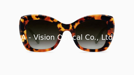 Retro 70s Vibe Sunglasses Oversized glasses for Women Havana Acetate Frame Creative Designer 2019 with UV 400 protection supplier