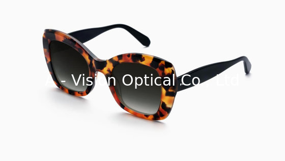 Retro 70s Vibe Sunglasses Oversized glasses for Women Havana Acetate Frame Creative Designer 2019 with UV 400 protection supplier